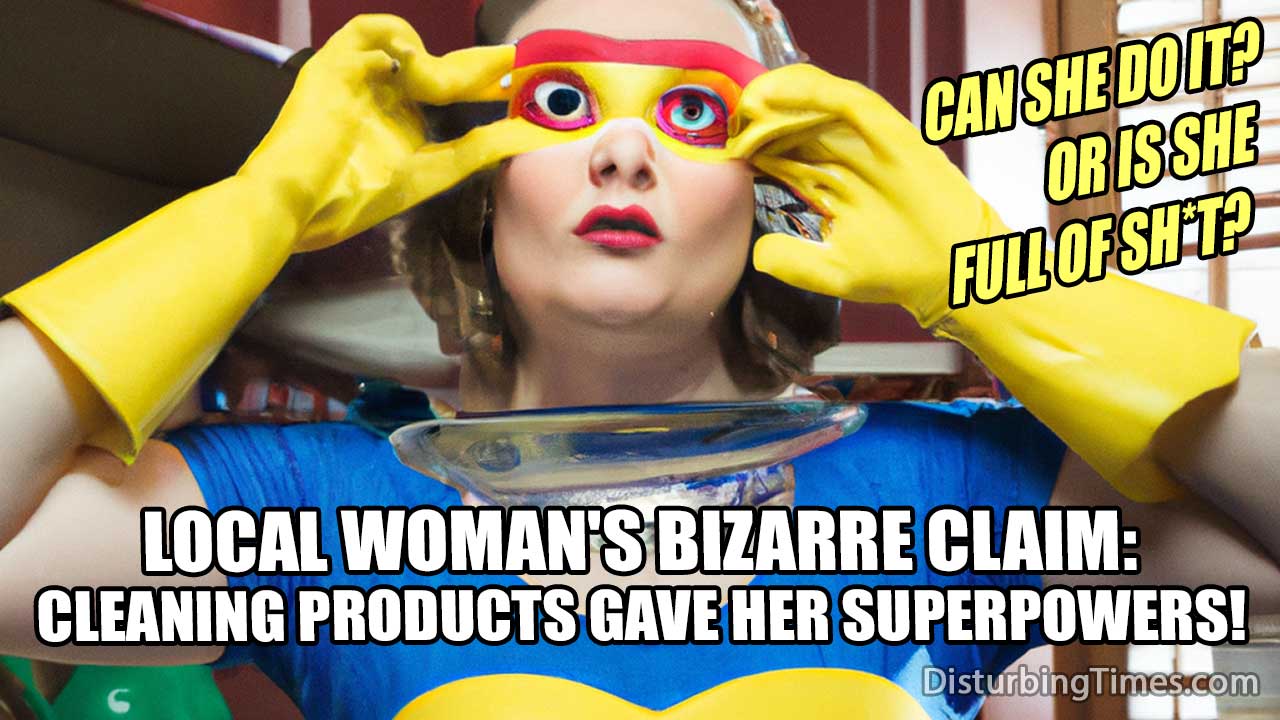 Local woman's bizarre claim: cleaning products gave her superpowers ...